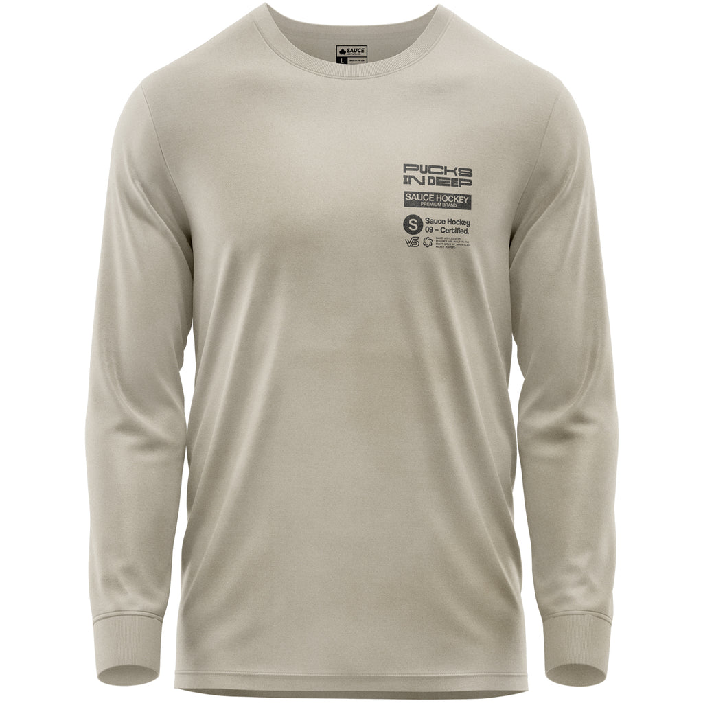 PUCKS IN DEEP L/S – Sauce Hockey
